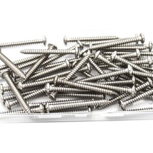 50pcs #10 X 1-3/4" Stainless Steel Cross Head Cross Wood Screw, 18-8 (304) Stainless Steel Screw, self-Tapping Screw.