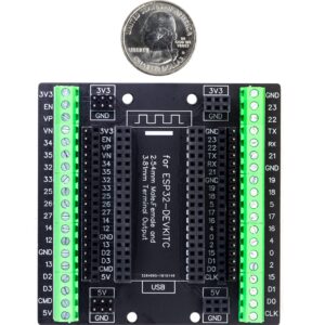 whiteeeen for ESP32 Super Breakout Board 3.81mm / 0.15" Terminal GPIO Expansion Board 3 Types Outputs for ESP32-DevKitC ESP-WROOM-32 Block PCB