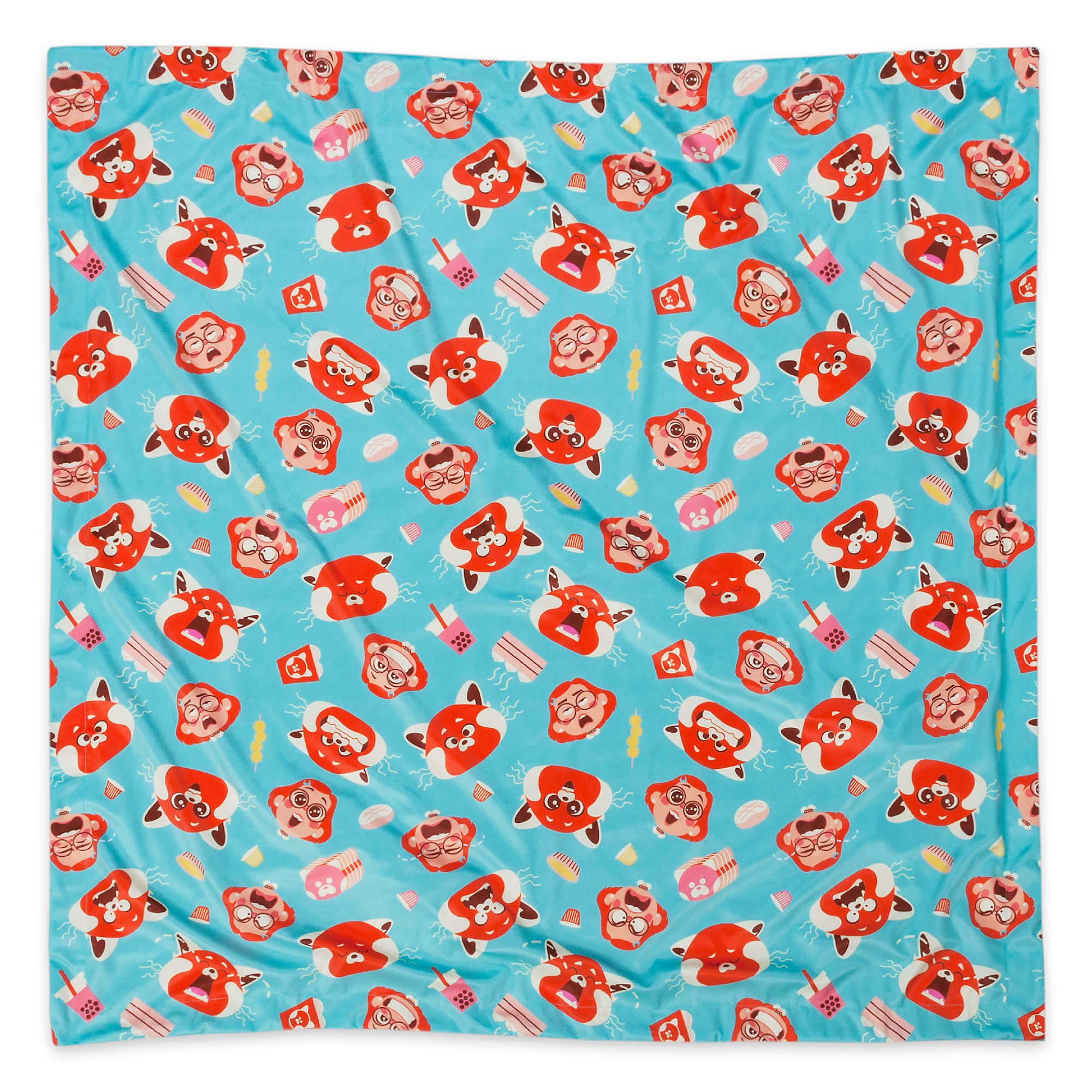 Disney Pixar Turning Red Baby Blanket and Plush Bag