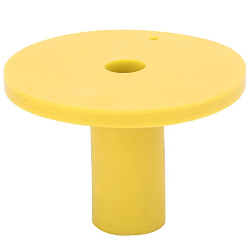 DAUERHAFT Holder, Wide Base Heights Frosty Tees 54x4x16mm for Turf for Limit Ball Tees(Yellow)