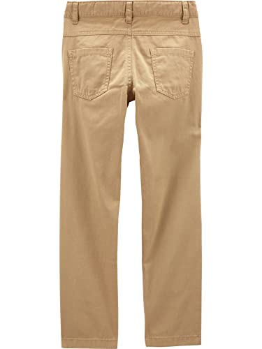 Simple Joys by Carter's Boys' Twill Pants, Pack of 2, Khaki Brown/Olive, 6