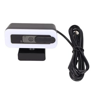 webcam, lighting adjustment autofocus built in microphone usb web computer camera with cover for teaching video conferencing plug and play hd webcam for pc mac laptop desktop