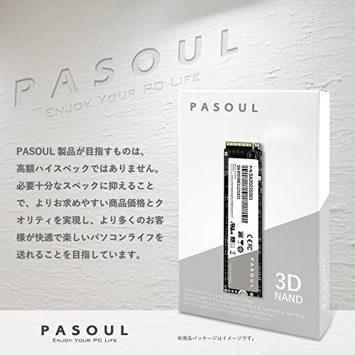 PASOUL SSD 128GB SATA M.2 2280 6GB/s Compliant 3D TLC Max Read 530MB/s Write 400MB PAM2280M2-128