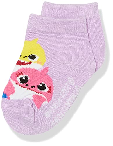 Nickelodeon Baby Shark 5 Pack Shorty Socks, Sherbet Multi, 2T-3T