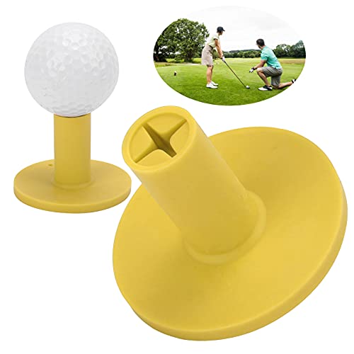 DAUERHAFT Holder, Wide Base Heights Frosty Tees 54x4x16mm for Turf for Limit Ball Tees(Yellow)