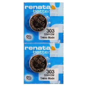 renata 303 sr44sw batteries - 1.55v silver oxide 303 watch battery (2 count)