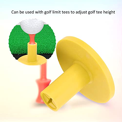 DAUERHAFT Holder, Wide Base Heights Frosty Tees 54x4x16mm for Turf for Limit Ball Tees(Yellow)