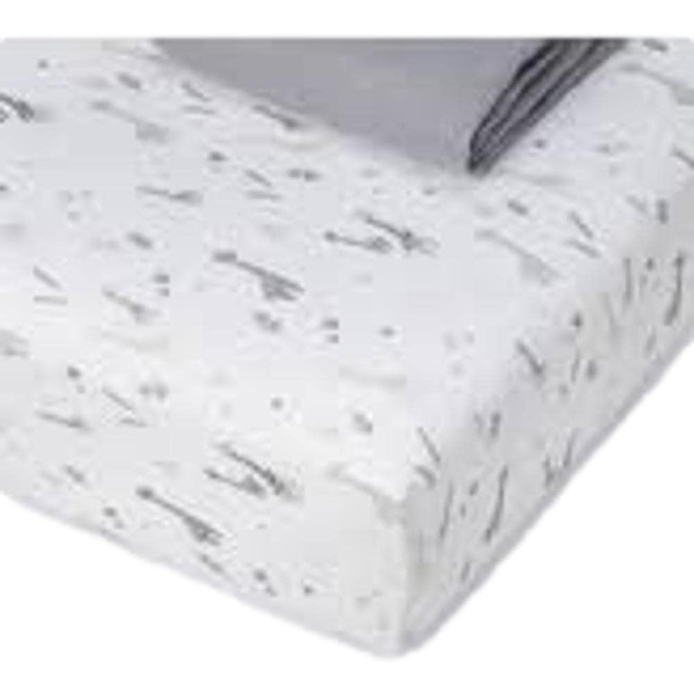 Fitted Jersey Crib Sheet - Cloud Island 2 Pack (Giraffes/Dark Gray), 80189656