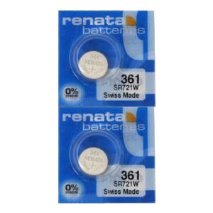 renata 361 sr721w batteries - 1.55v silver oxide 361 watch battery (2 count)