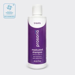 Prosoria Medicated Shampoo Relieves and Prevents Flaking, Scaling, Dry, Itchy Scalp Psoriasis Symptoms and Dandruff while Revitalizing and Moisturizing Scalp and Hair. Maximum Strength 6oz bottle