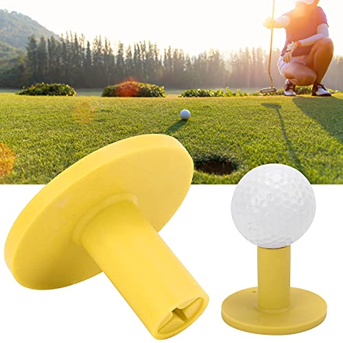 DAUERHAFT Holder, Wide Base Heights Frosty Tees 54x4x16mm for Turf for Limit Ball Tees(Yellow)