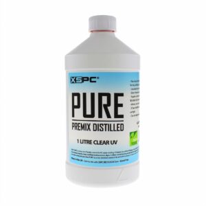 xspc pure premix distilled pc coolant, 1 liter, clear uv