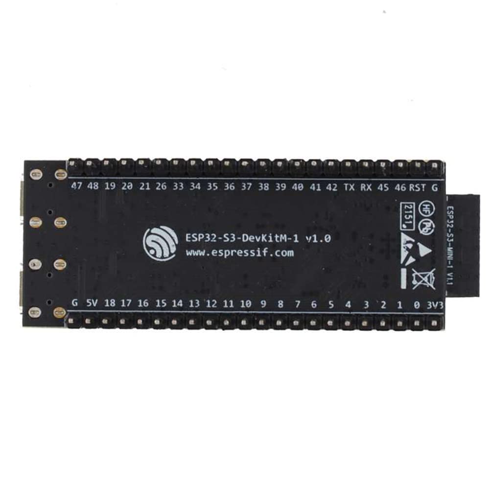 DIYmall ESP32-S3-DevKitM-1-N8 Development Board ESP32-S3-MINI-1 Wi-Fi+BT+BLE Module 8MB Flash ESP32-S3FN8 Chip PCB Antenna