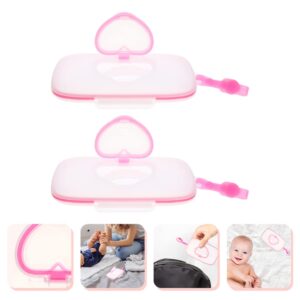 Artibetter 2pcs Adult Wipes Wipes Dispenser, Baby Box, Portable Wipes Dispenser, Baby Wipes case, Baby Wipe Holder, Lovely Infant Wipes Storage Water Wipes Baby Box Baby Wipe Warmer