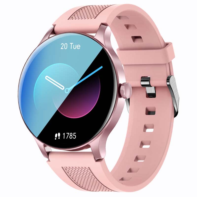 Smart Watch NY20 – Pink, Women Fashion Fitness Sport Smart Watch Pink. 360X360 HD Screen with IP68 Waterproof and Shows Heart Rate. (Shelf Stock Number) #2