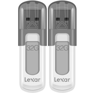 lexar ljdv100-32gabnl jumpdrive v100 usb 3.0 flash drive 32gb 2 pack