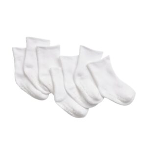 GAP unisex baby Organic Cotton First Favourite Socks, White 7 Pack, 6-12 Months US