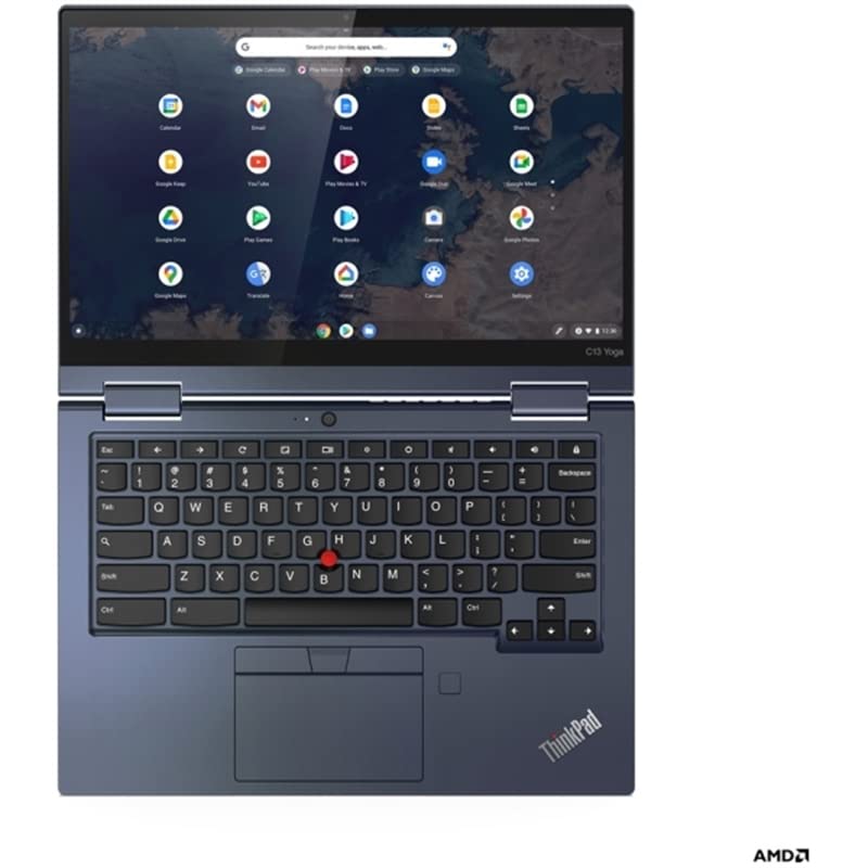 Lenovo ThinkPad C13 Yoga Gen 1 13.3" Touch 4GB 32GB eMMC AMD Athlon Gold 3150C 3.3GHz, Abyss Blue ( (Renewed)