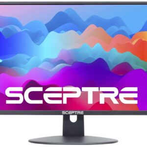 HP All-in-One 22" Desktop Computer (22-df0222, Snow White) & Sceptre 20" 1600x900 75Hz Ultra Thin LED Monitor 2X HDMI VGA Built-in Speakers