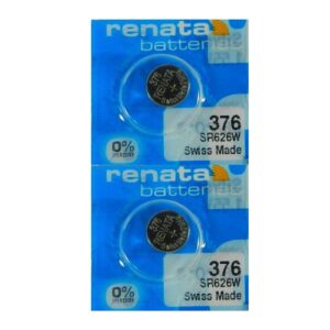 renata 376 sr626w batteries - 1.55v silver oxide 376 watch battery (2 count)