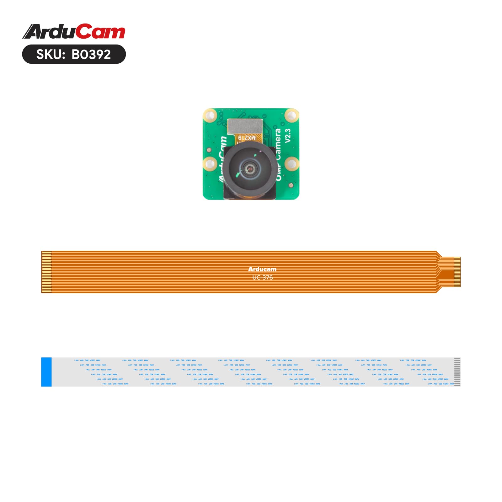 Arducam 8MP IMX219 175 Degree Ultra Wide Angle for Raspberry Pi Camera Module, Compatible with Raspberry Pi 5, 4 Model B, Pi 3/3B+, and Pi Zero 2W