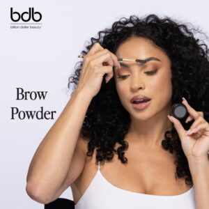 Billion Dollar Brows | Eyebrow Powder | Lightweight Formula | Natural Eyebrows | Quality | Natural Tones | Eyebrow Filler | Soft Texture (Taupe Powder + Duo Definer Brush)