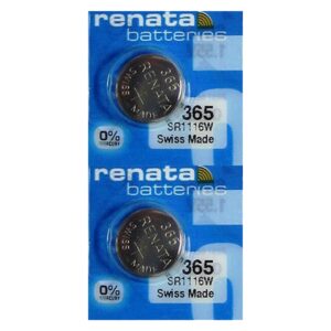 renata 365 sr1116w batteries - 1.55v silver oxide 365 watch battery (2 count)