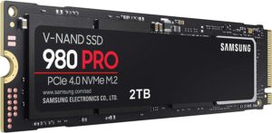 980 pro ssd 2tb pcie nvme gen 4 gaming m.2 internal solid state hard drive memory card, maximum speed, thermal control, mz-v8p2t0b