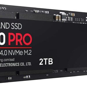 980 PRO SSD 2TB PCIe NVMe Gen 4 Gaming M.2 Internal Solid State Hard Drive Memory Card, Maximum Speed, Thermal Control, MZ-V8P2T0B