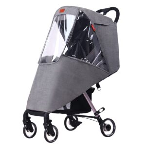 universal stroller rain cover breathable stroller weather shield reusable buggy pram rain cover easy installation pushchairs accessories strollers raincoat for all seasons