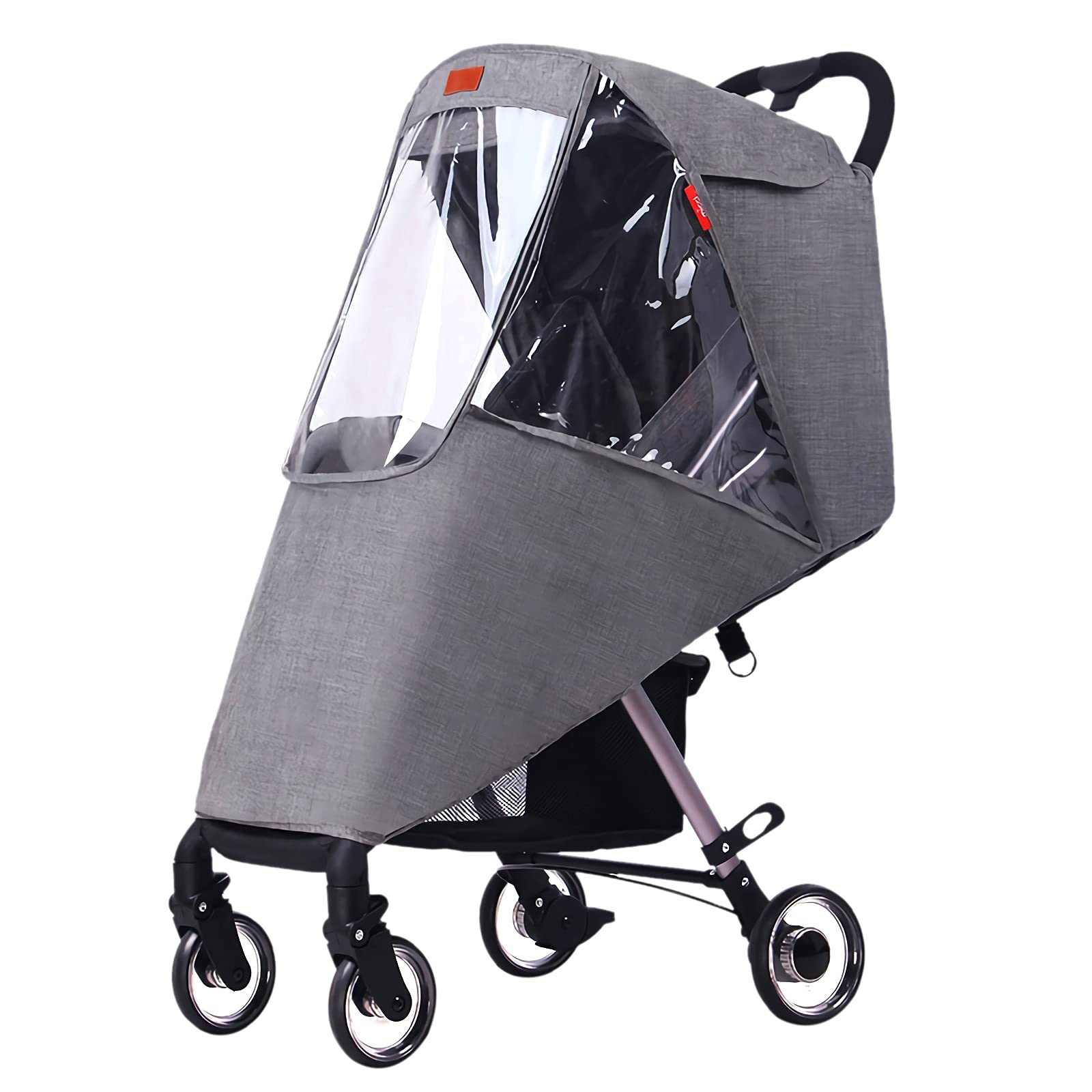 Universal Stroller Rain Cover Breathable Stroller Weather Shield Reusable Buggy Pram Rain Cover Easy Installation Pushchairs Accessories Strollers Raincoat for All Seasons