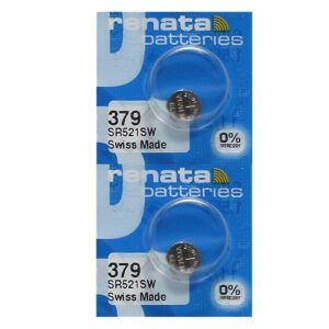 renata 379 sr521sw batteries - 1.55v silver oxide 379 watch battery (2 count)