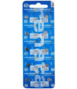 renata 335 sr512sw batteries - 1.55v silver oxide 335 watch battery (10 count)