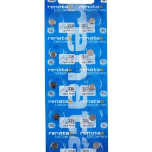 Renata 335 SR512SW Batteries - 1.55V Silver Oxide 335 Watch Battery (10 Count)