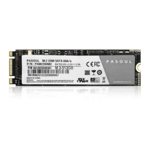 pasoul ssd 512gb sata m.2 2280 6gb/s compliant 3d tlc max read 530mb/s write 500mb pam2280m2-512