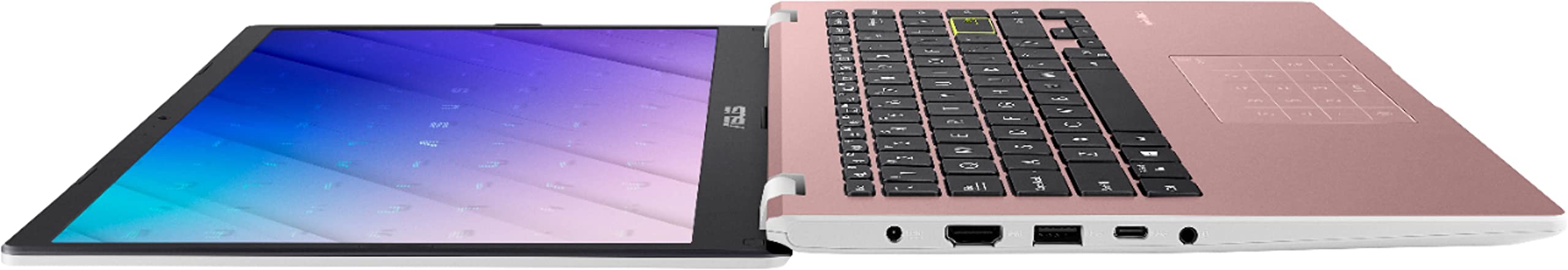 ASUS 2022 E410 14" Thin Light Business Student Laptop Computer, Intel Celeron N4020 Processor, 12Hours Battery, Webcam, Zoom Meeting, Win11 + 1 Year Office 365, Rose Gold (584GB Storage)