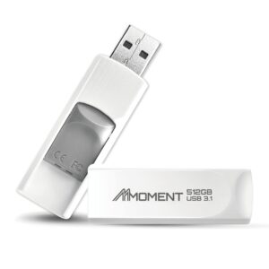 mmoment mu39 512gb usb 3.1 gen1 flash drive, read speed up to 100mb/s, retractable design thumb drive