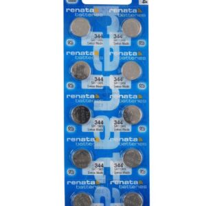 Renata 344 SR1136SW Batteries - 1.55V Silver Oxide 344 Watch Battery (10 Count)