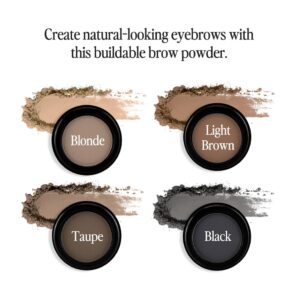 Billion Dollar Brows | Eyebrow Powder | Lightweight Formula | Natural Eyebrows | Quality | Natural Tones | Eyebrow Filler | Soft Texture (Taupe Powder + Duo Definer Brush)