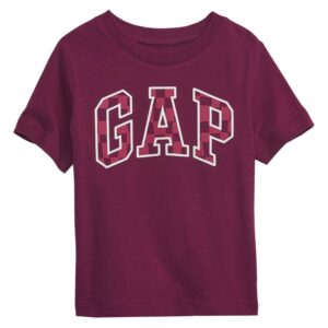 GAP Baby Boys Short Sleeve Logo T-Shirt T Shirt, Huckleberry, 3T US