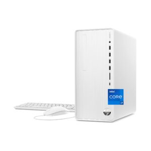 HP Pavilion Desktop PC, 12th Gen Intel Core i7-12700, 12 GB SDRAM, 512 GB SSD, Windows 11 Home, Wi-Fi 6 & Bluetooth, 9 USB Ports, Wired Keyboard & Mouse Combo, Pre-Built PC Tower (TP01-3070, 2022)