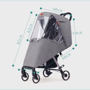 Universal Stroller Rain Cover Breathable Stroller Weather Shield Reusable Buggy Pram Rain Cover Easy Installation Pushchairs Accessories Strollers Raincoat for All Seasons