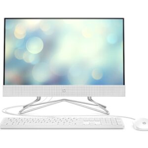 HP All-in-One 22" Desktop Computer (22-df0222, Snow White) & Sceptre 20" 1600x900 75Hz Ultra Thin LED Monitor 2X HDMI VGA Built-in Speakers