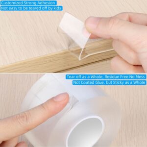 COUMENO Baby Clear Edge Protector, 1.2" X 9.84FT, Child Protection Desk Corner Corner Anti-Bump Anti-Bump Home Wrap Invisible, Anti-Sharp Edge Protect