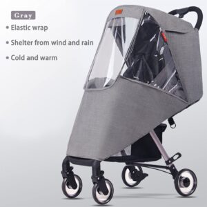 Universal Stroller Rain Cover Breathable Stroller Weather Shield Reusable Buggy Pram Rain Cover Easy Installation Pushchairs Accessories Strollers Raincoat for All Seasons