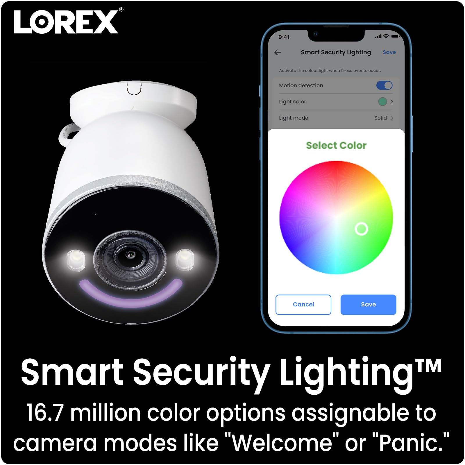 Lorex 4K Spotlight Indoor/Outdoor Wi-Fi 6 Security Camera with Smart Security Lighting, Person, Vehicle, Animal and Package Detection, 2-Way Talk, Quick Response, Fusion