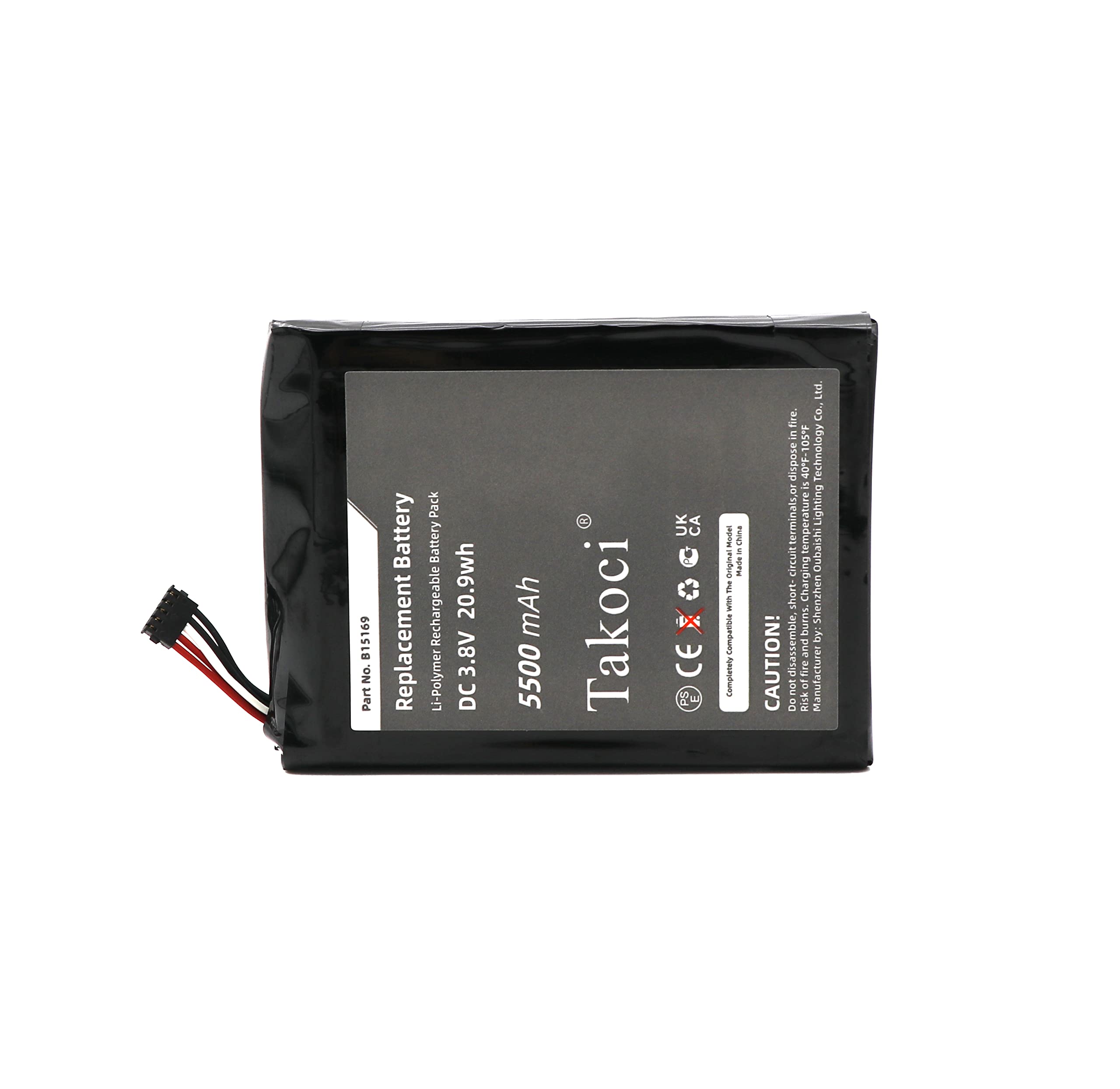 TAKOCI Replacement Battery for Ring Video Doorbell(1St Gen) B15169,5500mAh (2014 Release/720p HD)