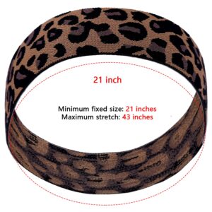 Elastic Bands for Wig Edges - Adjustable Leopard Print Wrap for Laying and Melting Lace Frontal Edges, Comfortable Fit