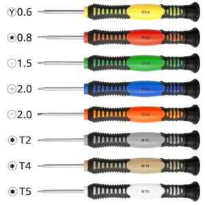 NUTJAM Set of 16 Precision Screwdriver Kit, Professional Phone Repair Tool for Apple, iPhone, iPad, MacBook, Samsung, Computers, Watch, Laptops