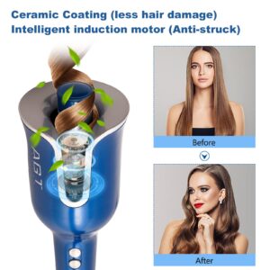 Automatic Curling Iron, 1 inch Ceramic Hair Rollers for Long Hair, Auto Rotating Curling Iron with 5 Adjustable Temp up to 450℉ & Anti-Stuck, Hot Rollers with Fast Heating for Women